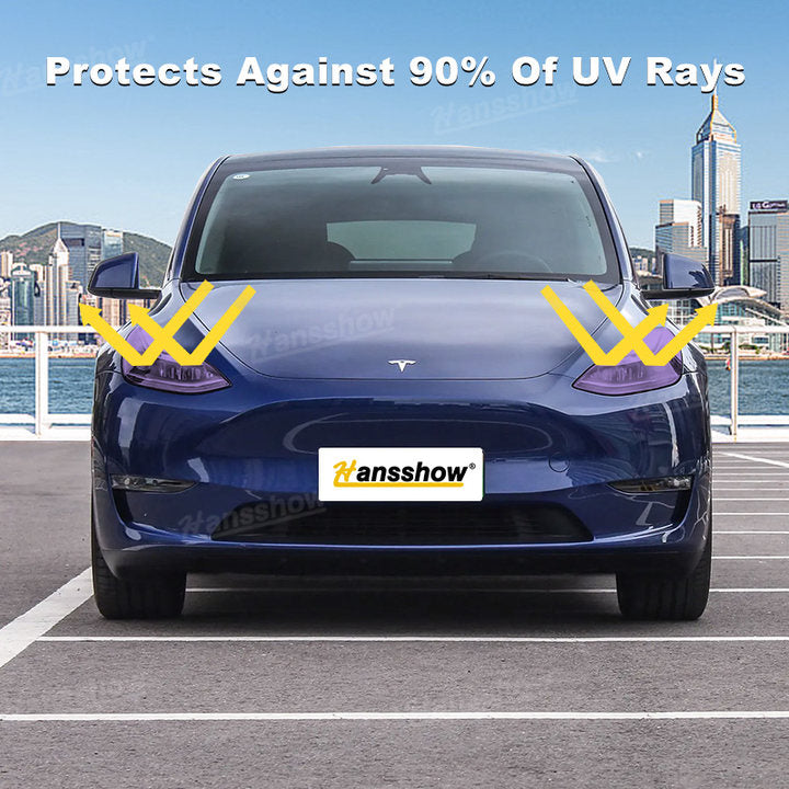 Model Y Front Headlight PPF Protection Precut PPF Tint Kit Color-Chang ...