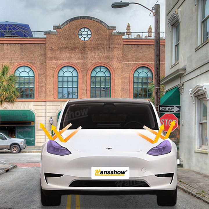 Model Y Front Headlight PPF Protection Precut PPF Tint Kit Color-Chang ...