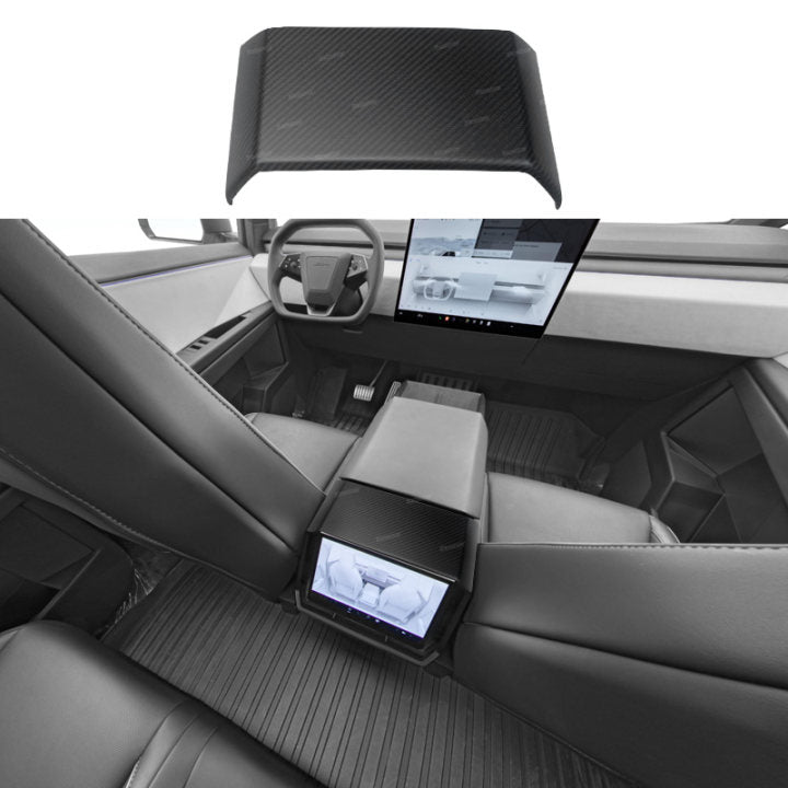 Tesla Cybertruck Real Carbon Fiber Rear Screen Frame Cover Rear Air Ve ...
