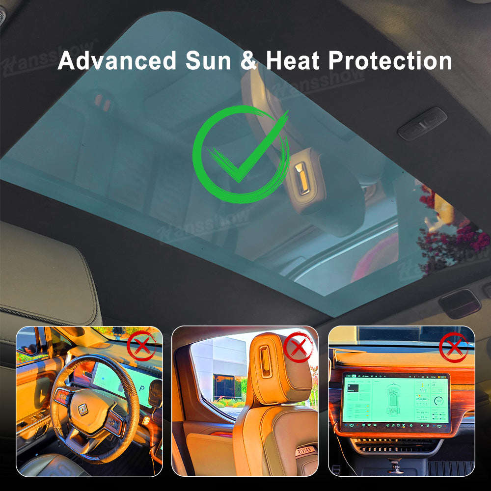 R1T Electric Sunshade Glass Roof Retractable Sun Shade for Rivian ...