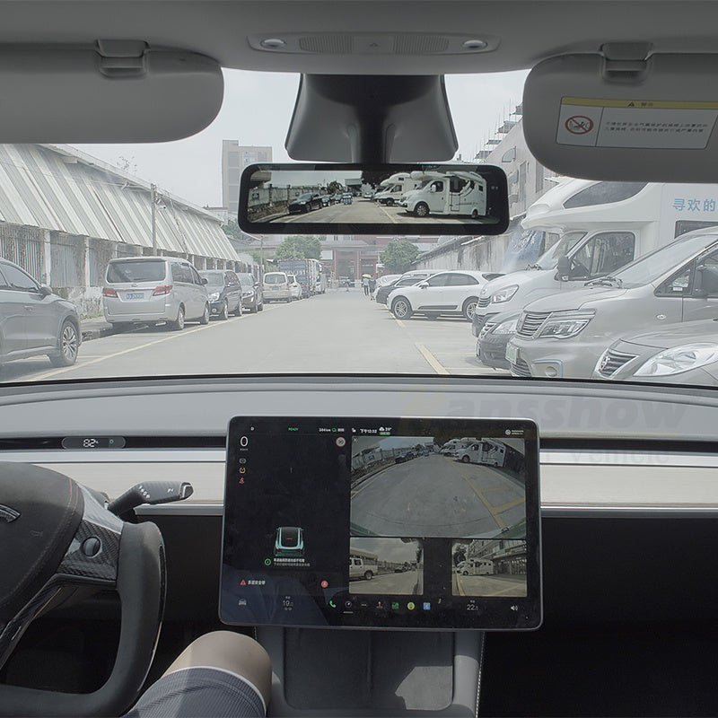 Model 3 Y Streaming Media Rearview Mirror With Camera|Hansshow