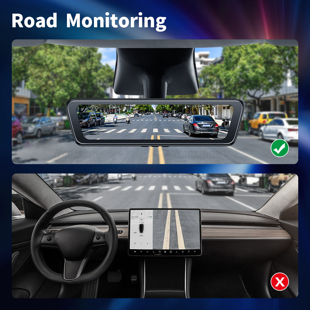 Model 3/Y/Y Juniper 8.2” Live Streaming Rear View Mirror with Chassis ...